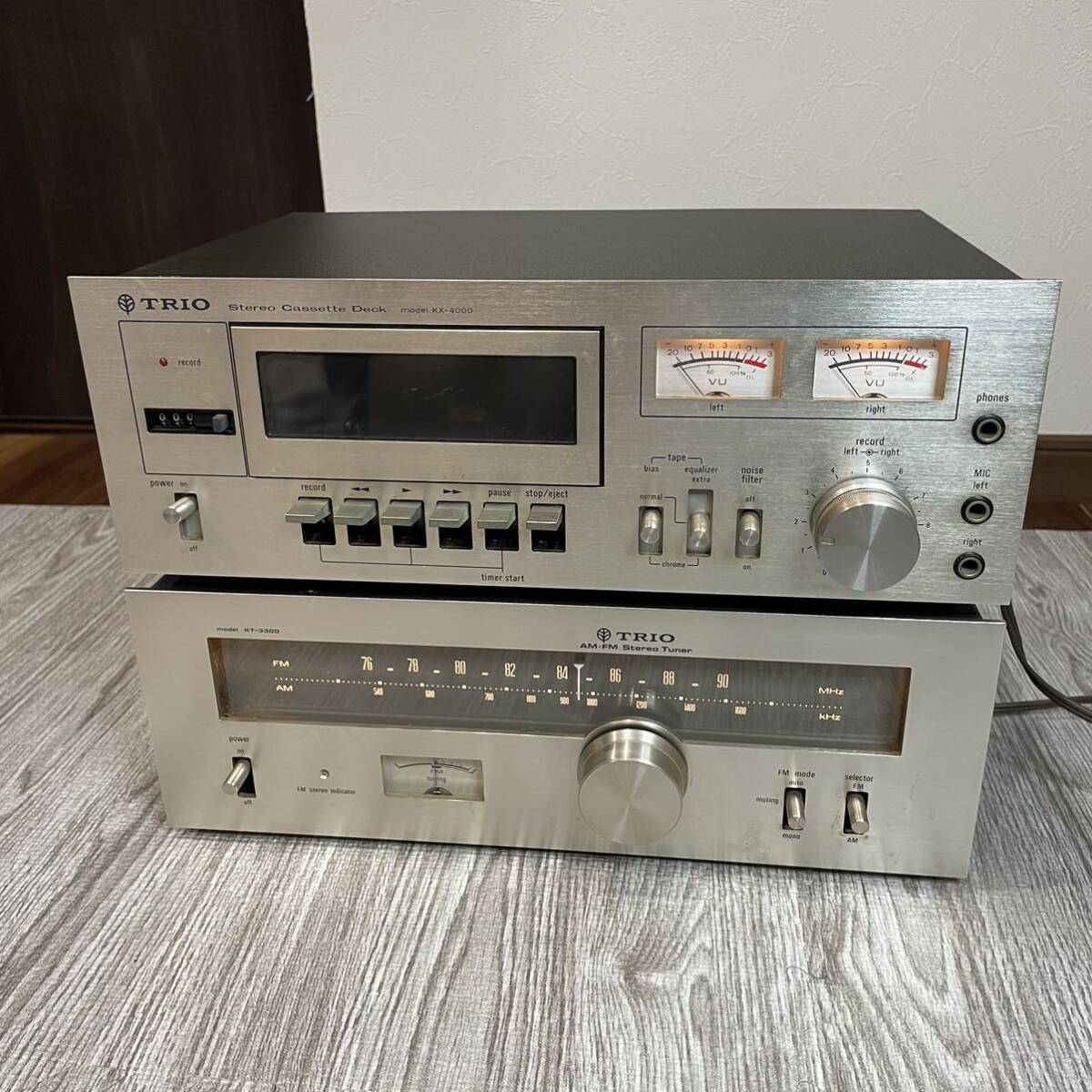 Yahoo!オークション - TRIO カセットデッキ KX-4000 チューナー KT-330...