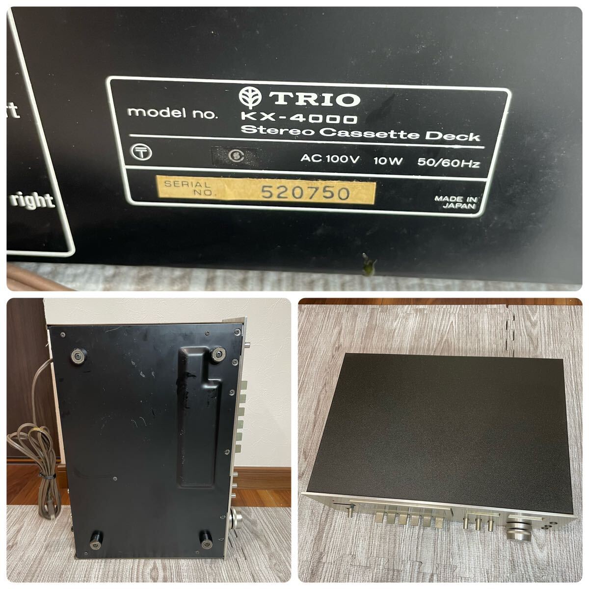 Yahoo!オークション - TRIO カセットデッキ KX-4000 チューナー KT-330...