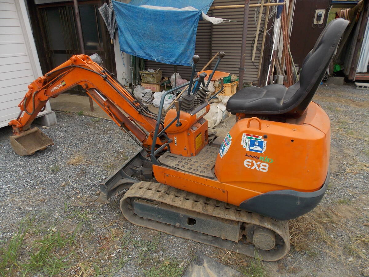 Yahoo!オークション - ミニ ショベル EX8 実動 機関良好