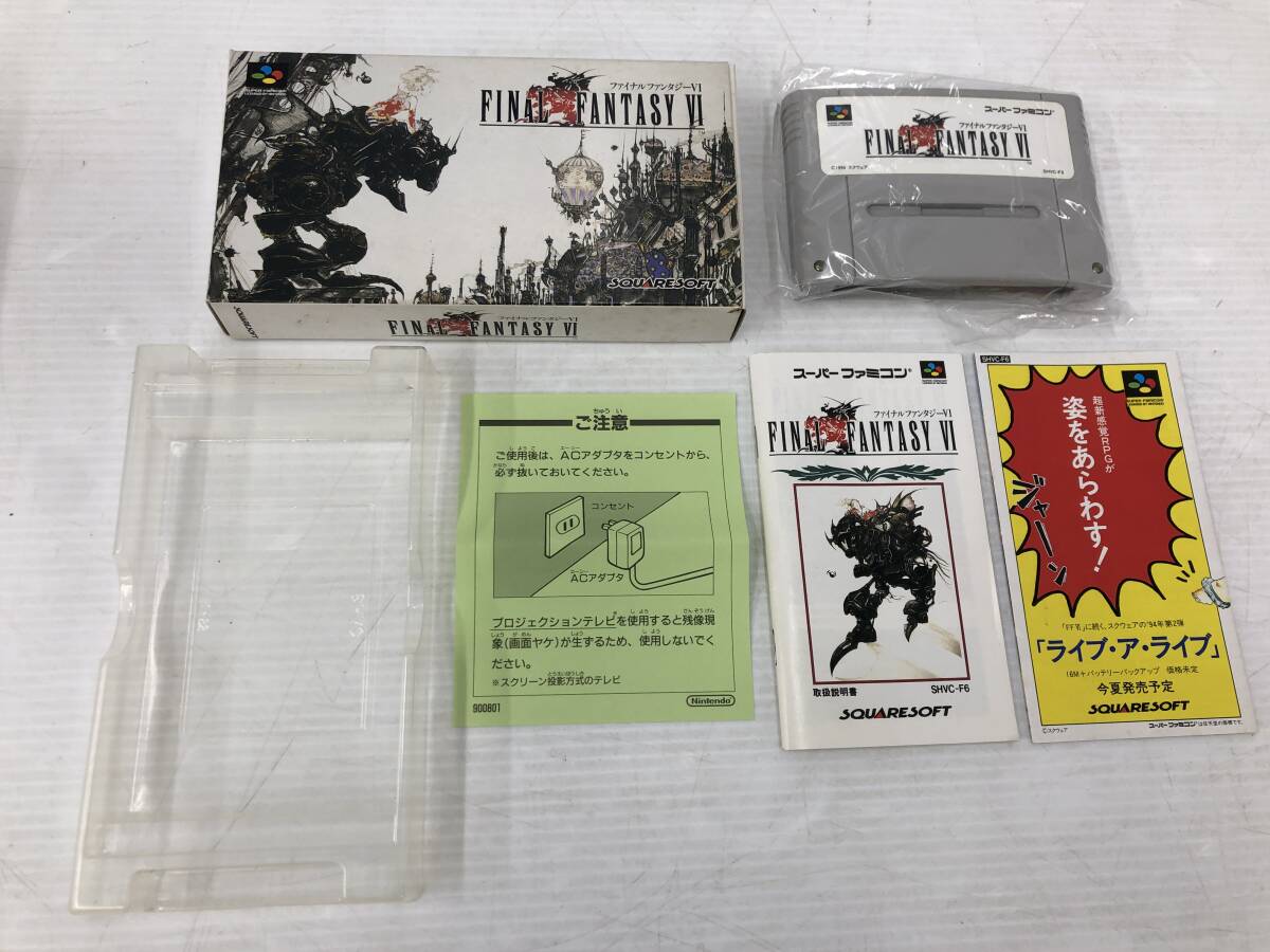 Yahoo!オークション - 11098 SFC FINAL FANTASY VI ファイナルファンタ...