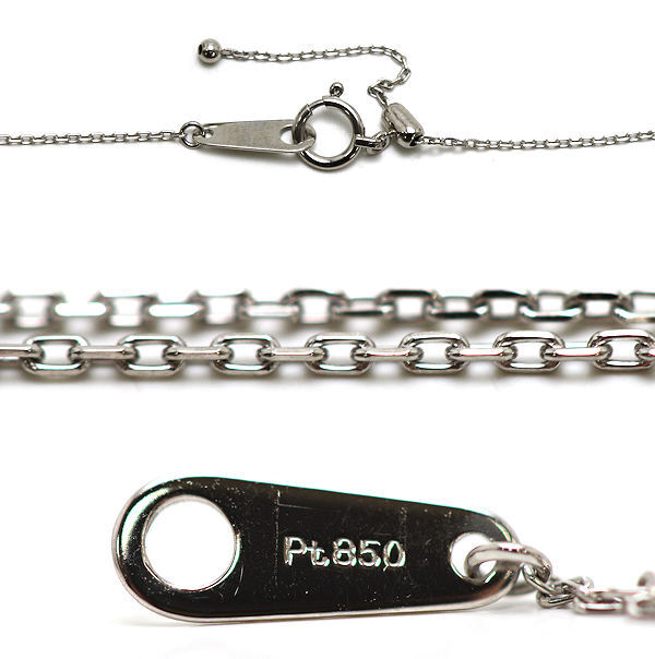 Yahoo!オークション - Pt850 Pt900 コンクパール ネックレス 約45cm 天...