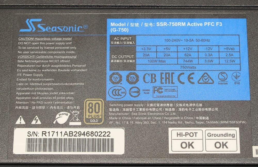 Yahoo!オークション - Owltech/Seasonic Gシリーズ SSR-750RM 750W 80P...