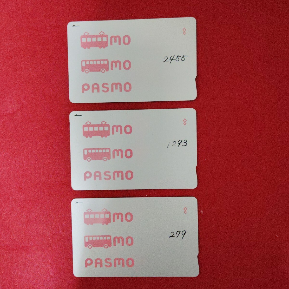 Yahoo!オークション - 【JOT155】 残高あり PASMO パスモ 3枚 交通系IC...