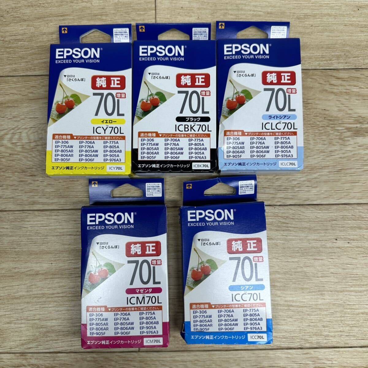 Yahoo!オークション - EPSON ICBK70L ICY70L ICM70L ICC70L ICLC70L 5...