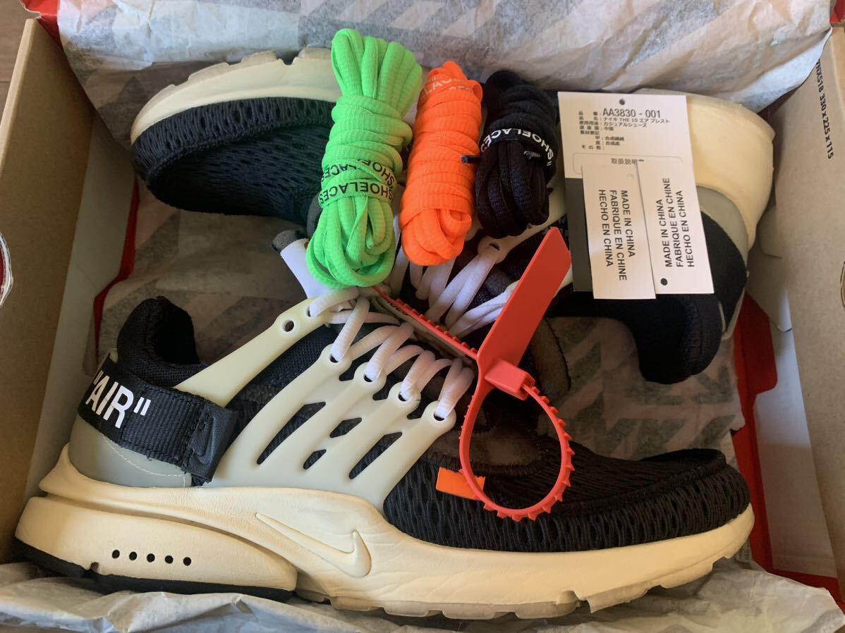 国内正規28cm 付属品完備 Off-White Nike The Ten Air Presto 国内正規28cm 付属品完備 Off-White Nike The Ten Air Presto