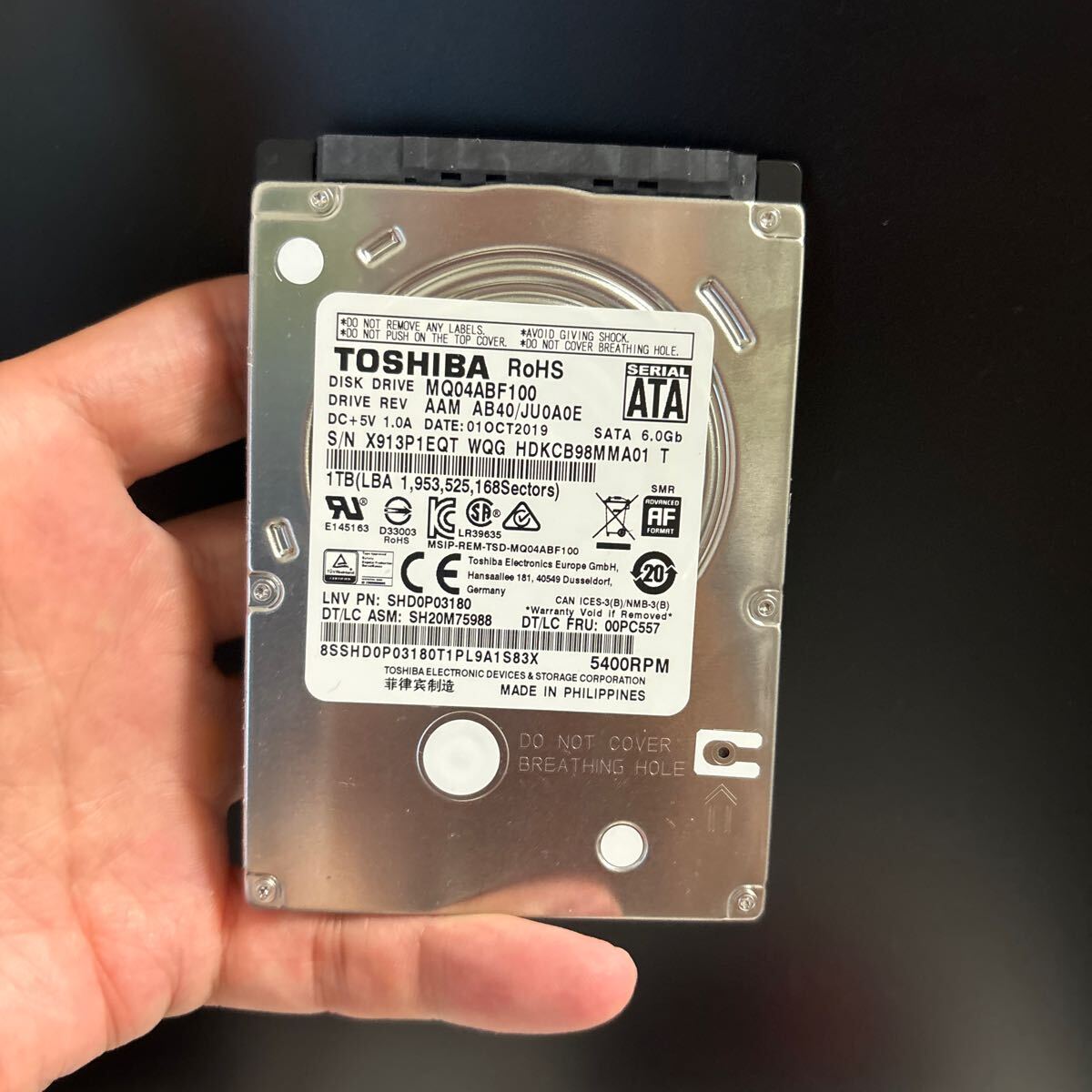 Yahoo!オークション - TOSHIBA HDD SATA 1TB MQ04ABF100