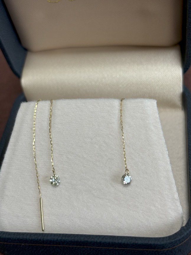 Yahoo!オークション - K18YG レーザーホールダイヤモンドアメリカンピ...