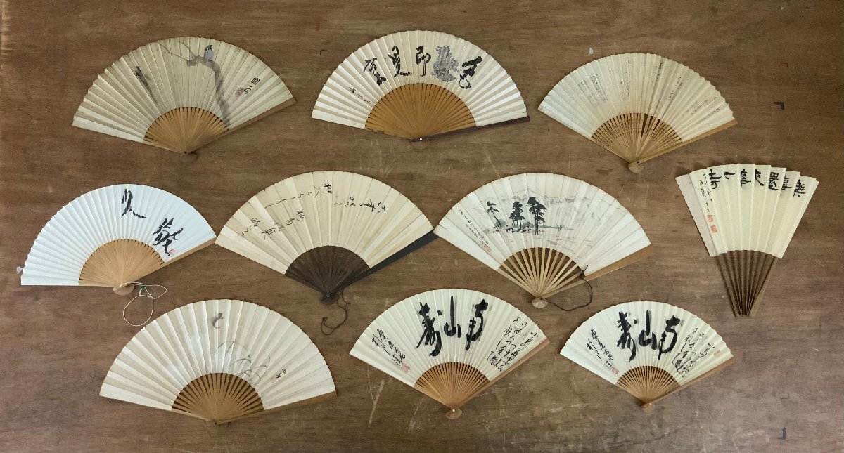 HH-9567 扇子 まとめて 工芸品 竹内栖鳳 秋山白巌 杉戸清 他 書 書画 レトロ アンティーク 美術品 計202g /くYUら(扇子)｜売買されたオークション情報、yahooの商品情報 ...