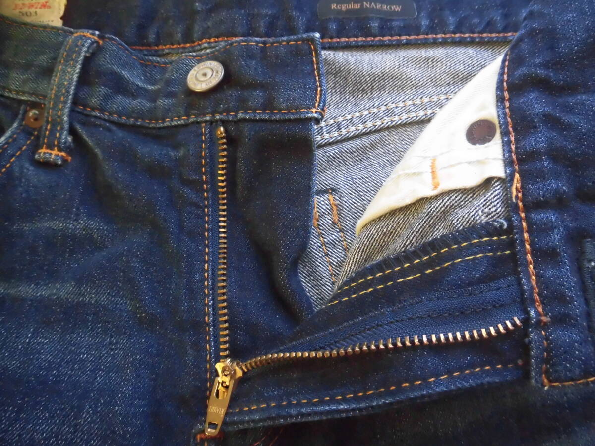 Yahoo!オークション - エドウィン 503 ジーンズ ストレート デニム W27...