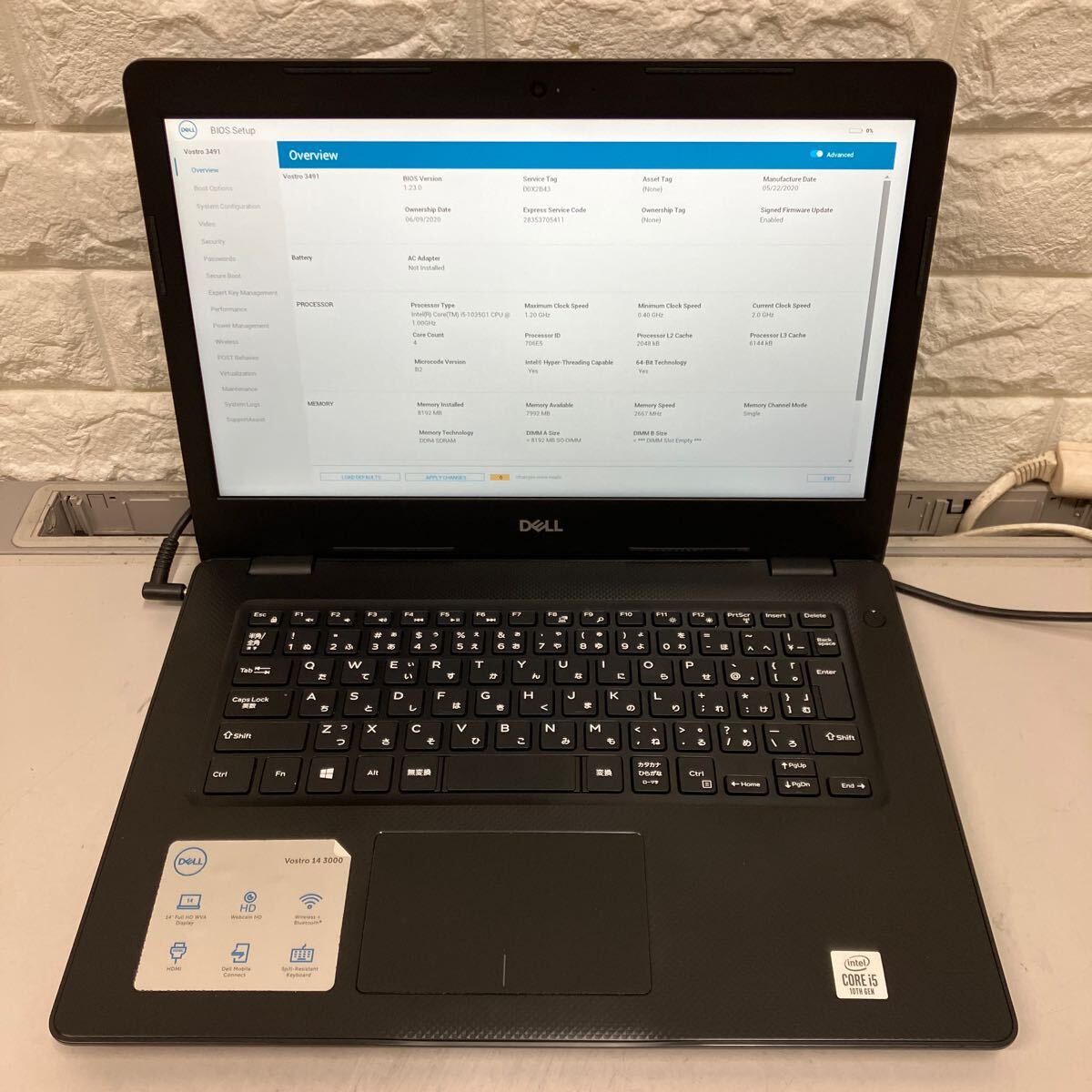 Yahoo!オークション - B168 DELL Vostro 3491 P89G Core i5 1035G1 メ...