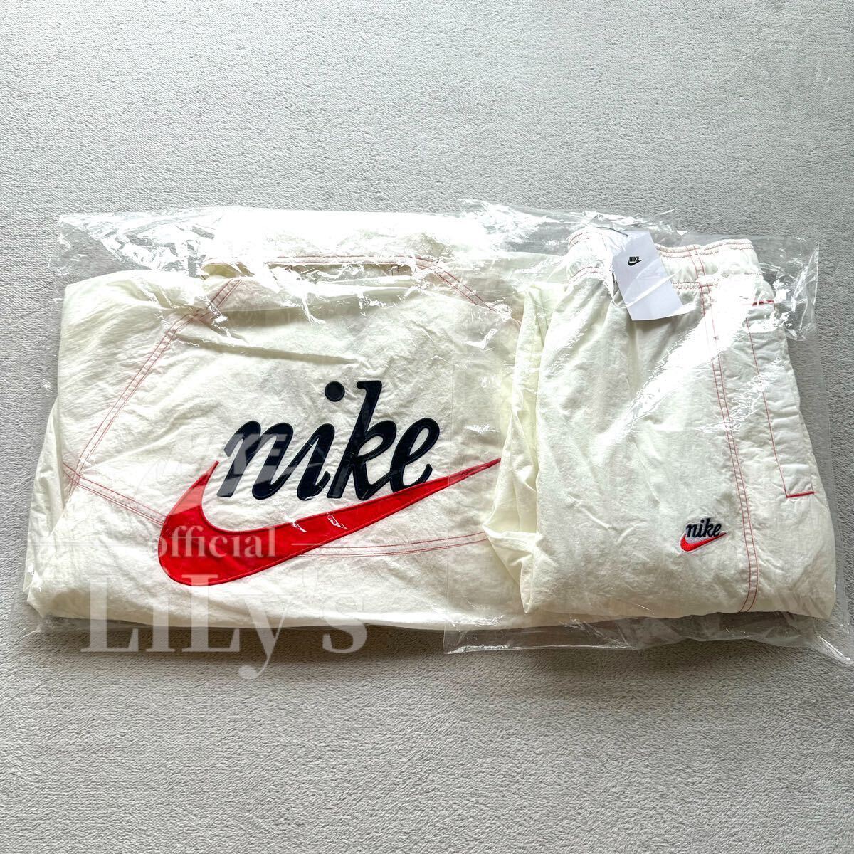 新品 NIKE上下セットアップ XLサイズ 白赤 ナイキ ナイロン 新品 NIKE上下セットアップ XLサイズ 白赤 ナイキ ナイロン