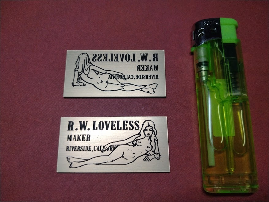 Yahoo!オークション - R.W.LOVELESS ラブレス ダブルヌード ロゴプレー...