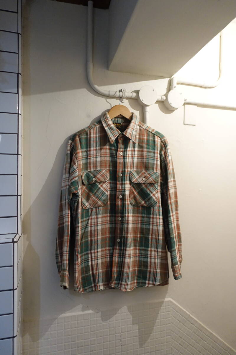 Yahoo!オークション - BIG YANK 70's ヴィンテージ チェック ネルシャ...