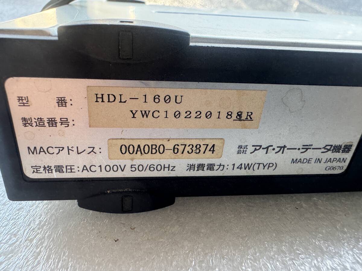 Yahoo!オークション - 実動外し 動作保証 IO Data HDL-160U ネットワー...