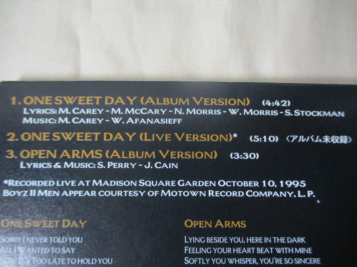 Yahoo!オークション - MARIAH CAREY & BOYS Ⅱ MEN One Sweet Day(Album...