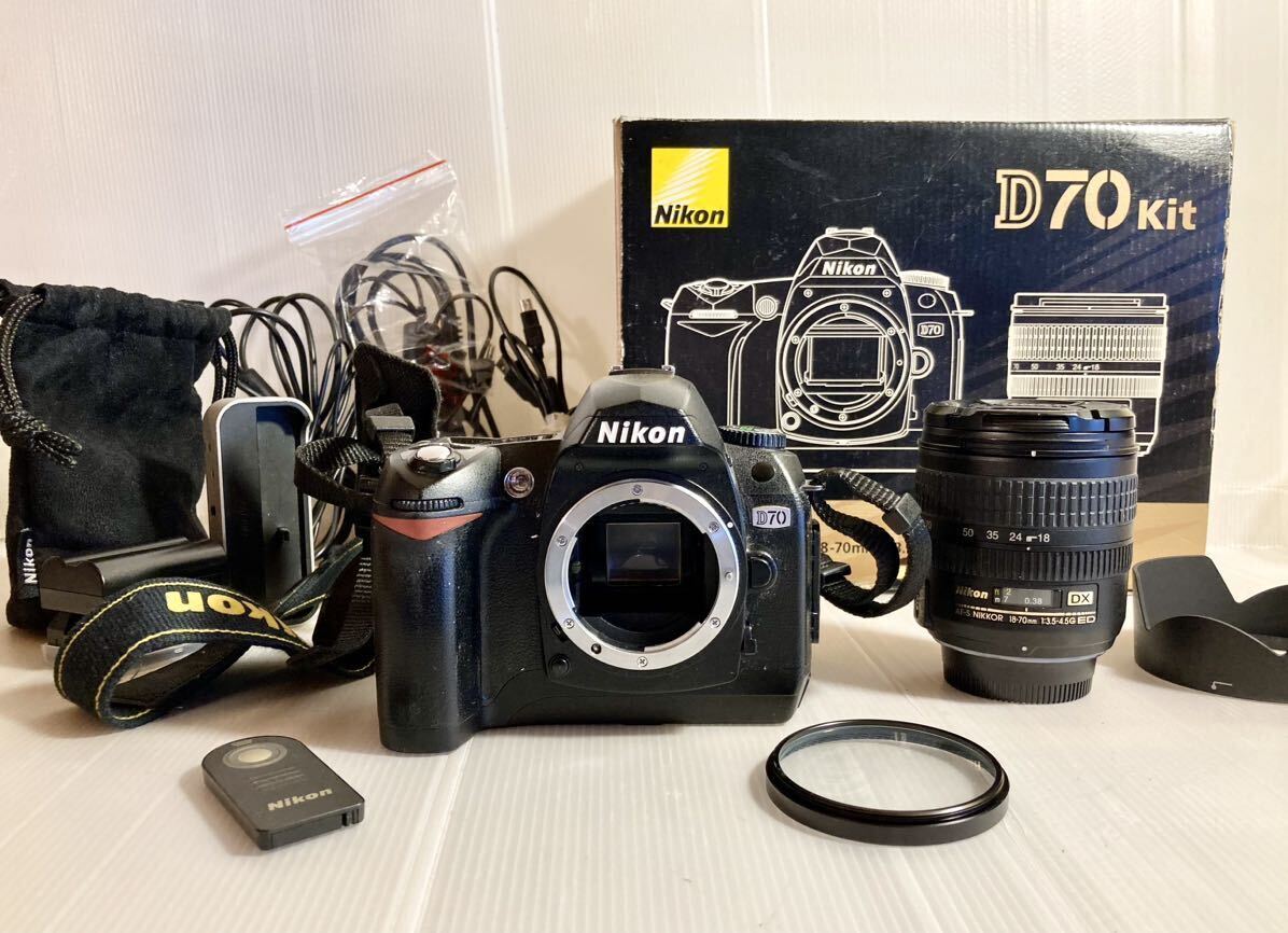 Yahoo!オークション - 動作確認済 Nikon D70 Kit DX SWM ED 18-70㎜ F3...