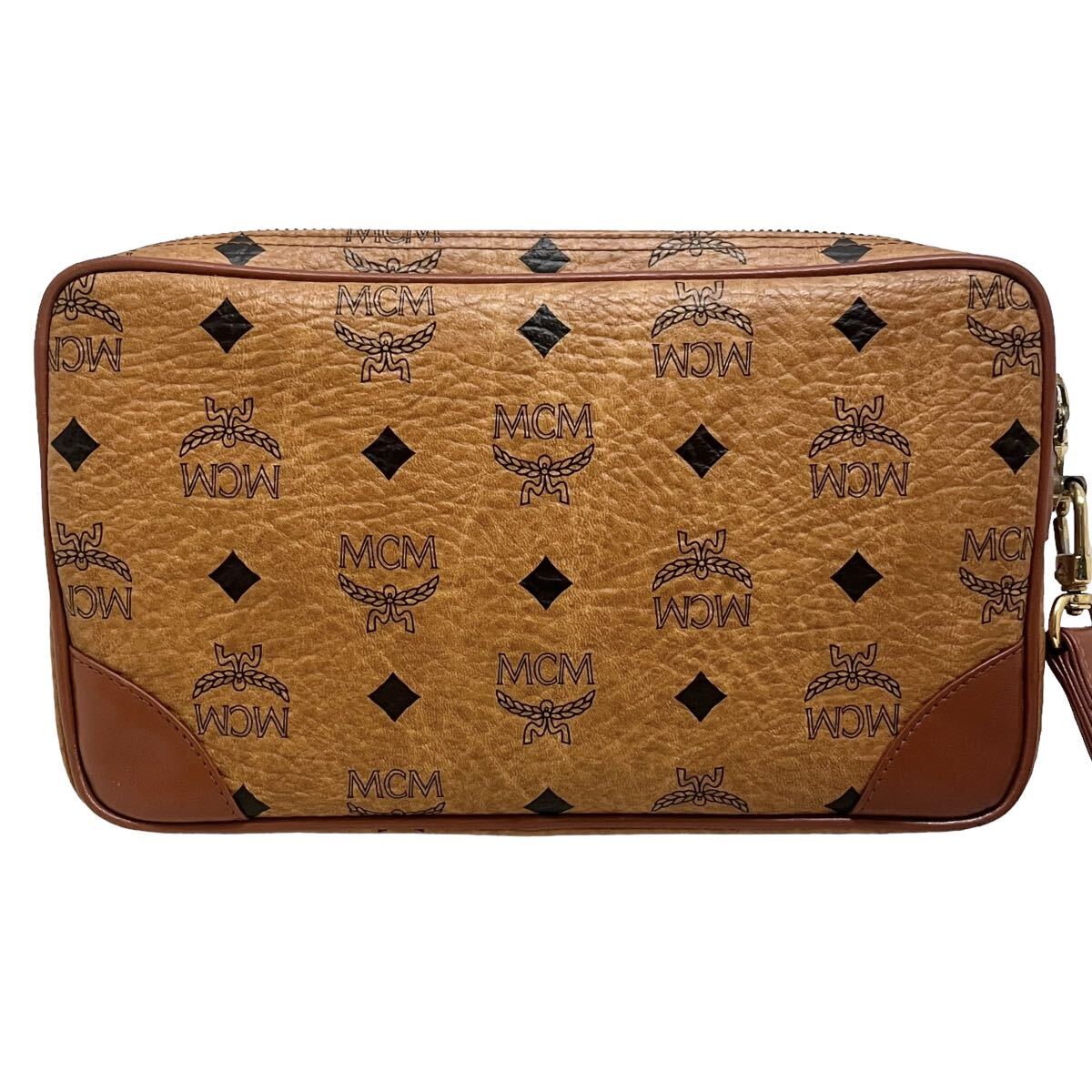 良品】MCM エムシーエム 総柄 セカンドバッグ クラッチバッグ 良品】MCM エムシーエム 総柄 セカンドバッグ クラッチバッグ