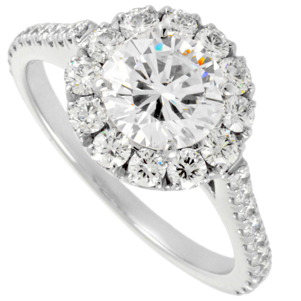 Yahoo!オークション - ダイヤモンド リング 0.832ct 0.58ct 約8号 Pt90...