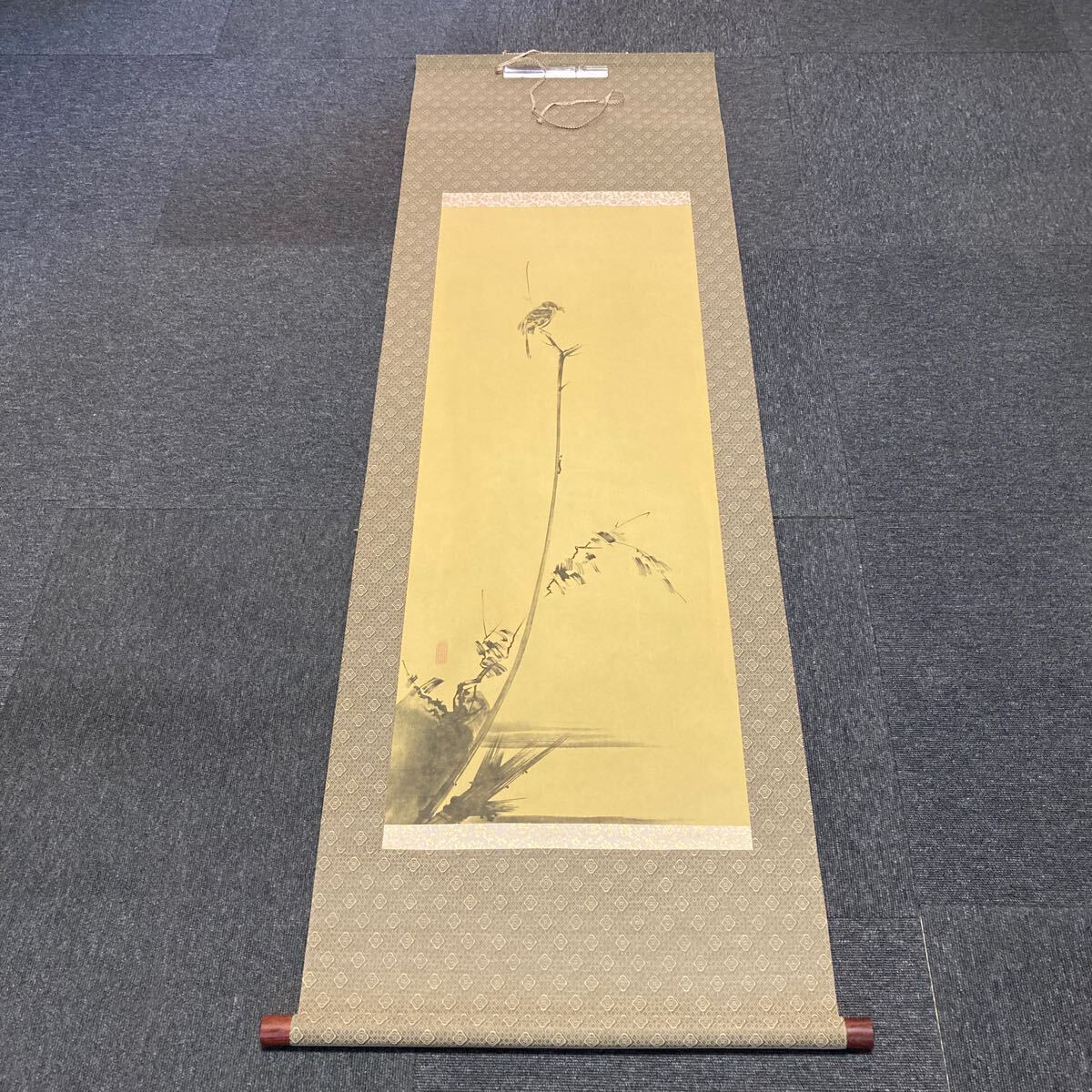 Yahoo!オークション - 【印刷】掛軸 武蔵 絹本 箱無 同梱可能 No.5741