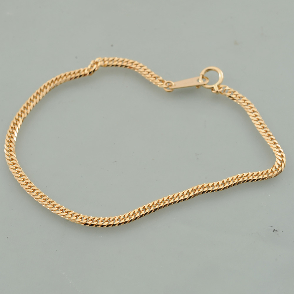 Yahoo!オークション - 【I14】 K18 イエローゴールド 喜平 キヘイ 6面...