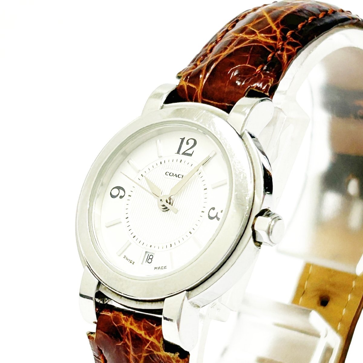 Yahoo!オークション - 【箱付き】COACH コーチ W016 SS シルバー文字盤...