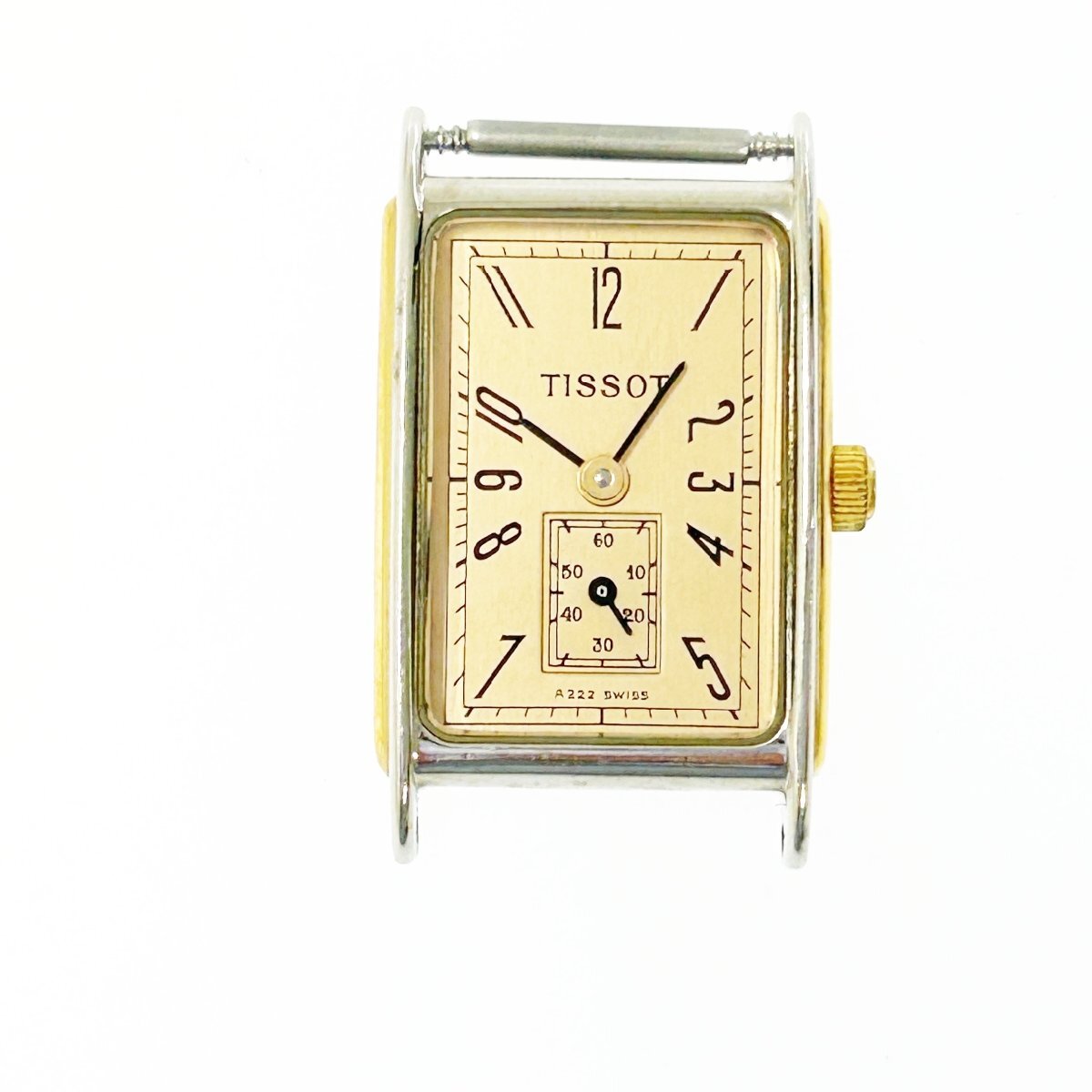 Yahoo!オークション - 【箱付き】TISSOT ティソ A222 スモセコ スクエ...