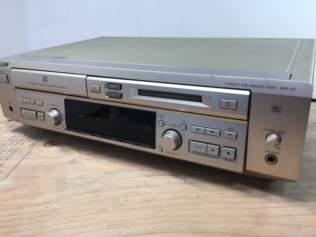 Yahoo!オークション - SONY ソニー MXD-D3 CD/MDデッキ プレーヤー/レ...