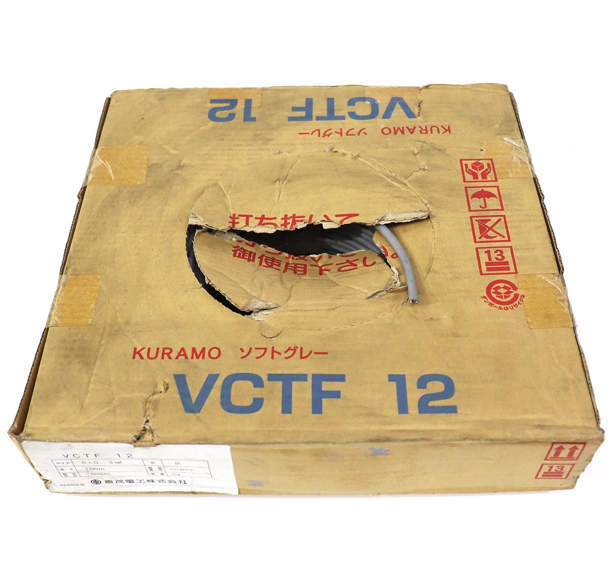 Yahoo!オークション - 《X03413》KURAMO (倉茂電工) VCTFケーブル 6C ...