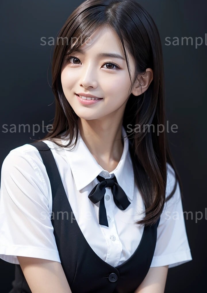 Yahoo!オークション - （4123）1点もの AI 美女 AI イラスト A4ポスタ...