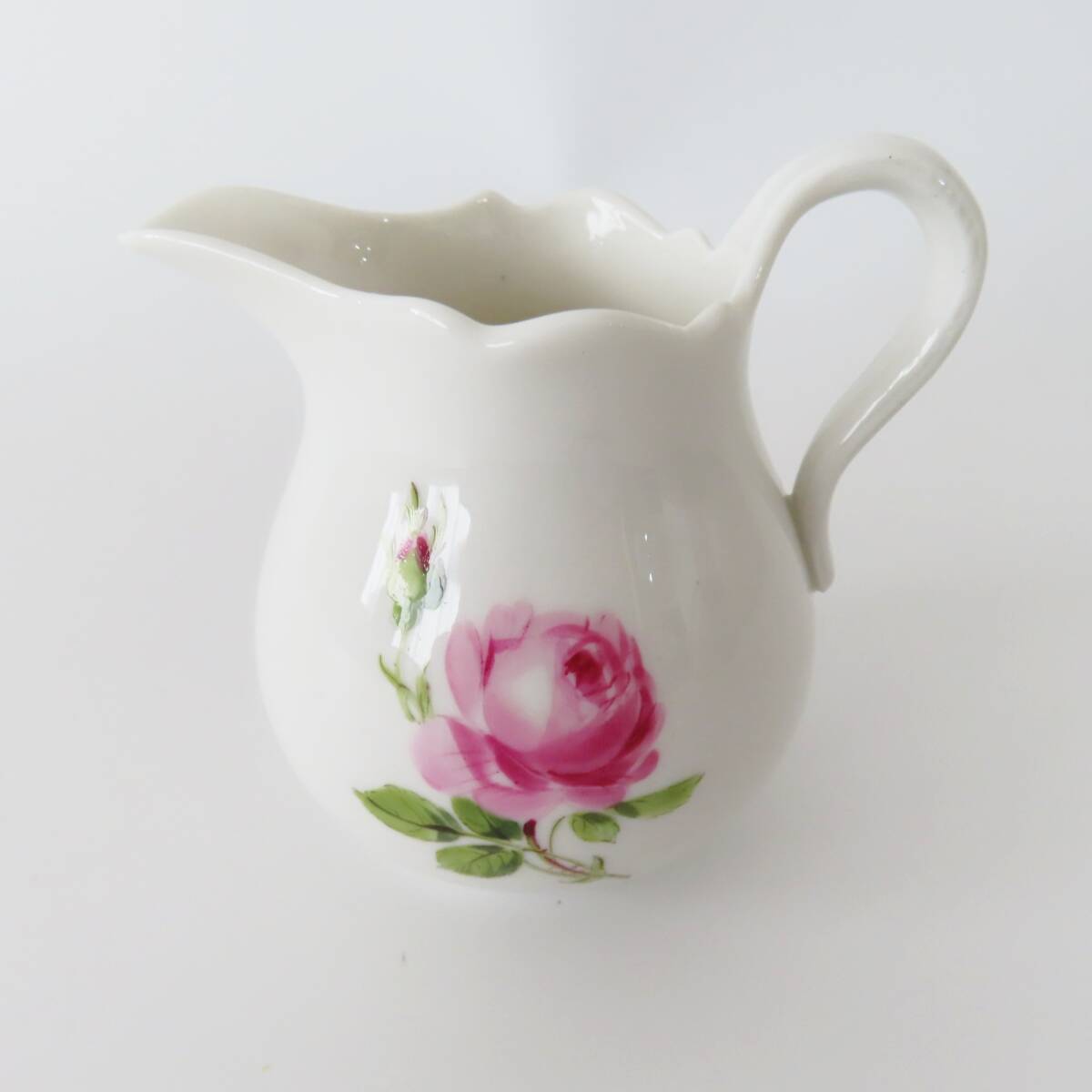 Yahoo!オークション - M09-A07 Meissen マイセン クリーマー ピンクロ...