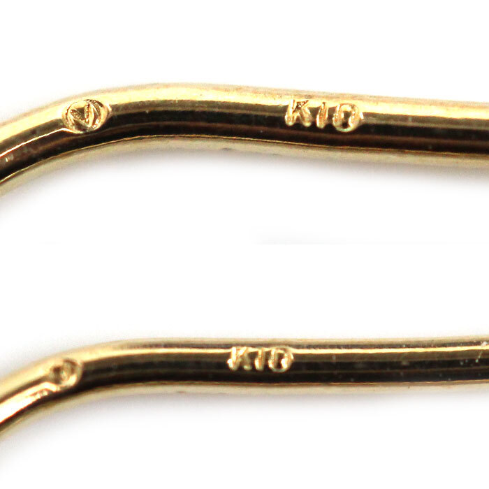 Yahoo!オークション - K10YG イエローゴールド マルチストーン ピアス ...