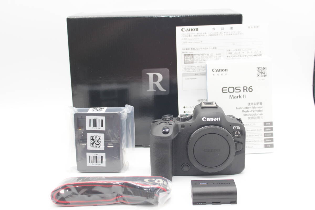 Yahoo!オークション - ショット数2000以下 新品級 Canon EOS R6M2 箱付...