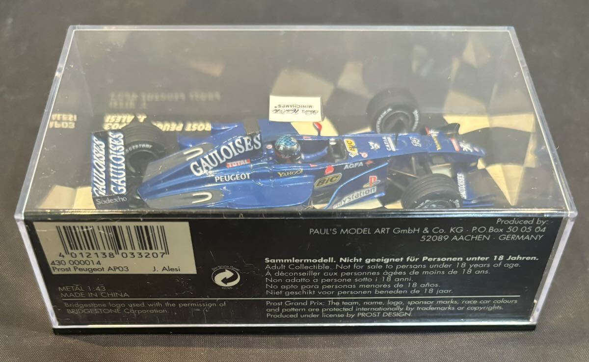 Yahoo!オークション - 1/43プロスト プジョーAP03 アレジ PROST PEUGEO...