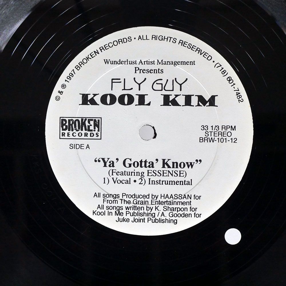 Yahoo!オークション - KOOL KIM/YA’ GOTTA’ KNOW/BROKEN BRW10112 12
