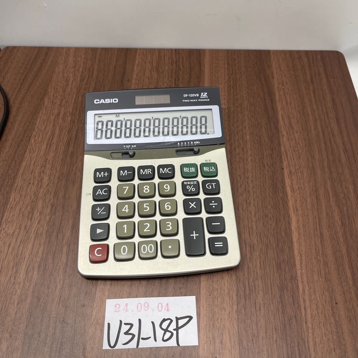 Yahoo!オークション - 「U31_18P」カシオ デスク型電卓 特大表示 DF-12...