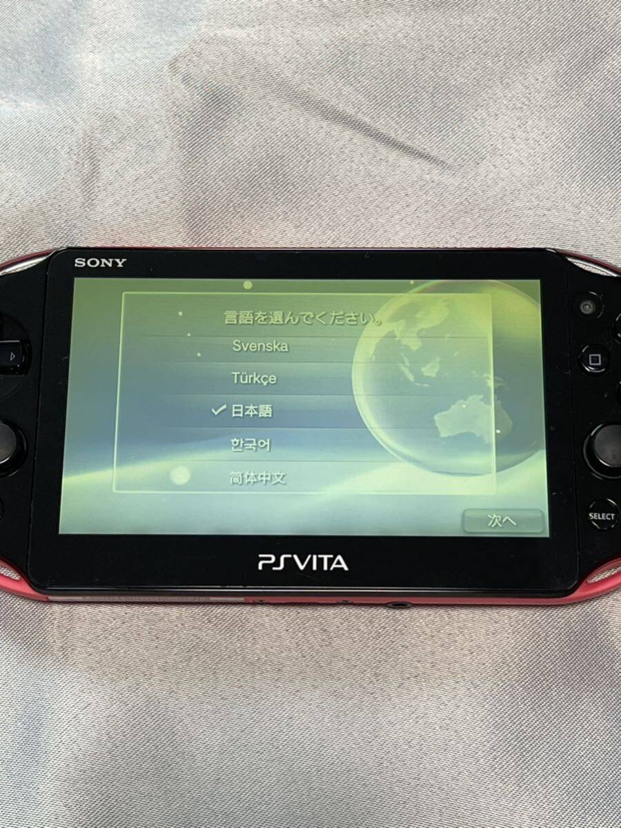 Yahoo!オークション - 1 PSVITA 通電確認済 ピンク 美品 1円〜 PCH-200...