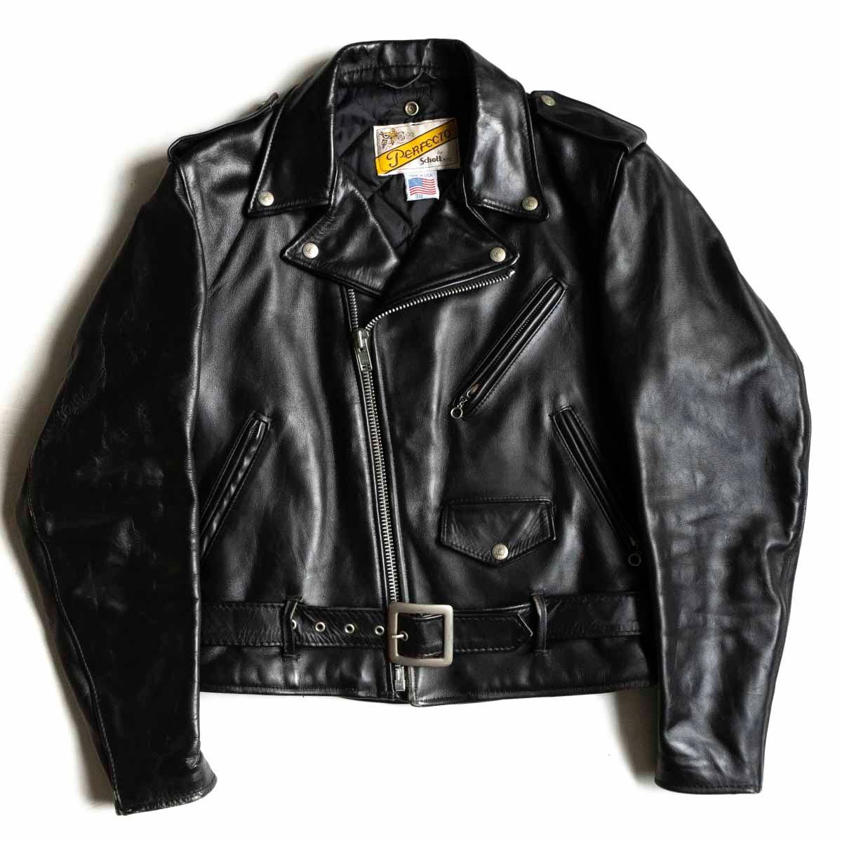 Yahoo!オークション - 【雰囲気抜群】SCHOTT【618/ダブルライダース ジ...