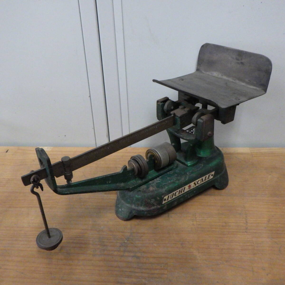 昭和 レトロ 上皿棹秤 天秤 はかり IUCHI SCALE スケール(はかり、スケール)｜売買されたオークション情報、yahooの商品情報をアーカイブ公開 - オークファン（aucfan.com）