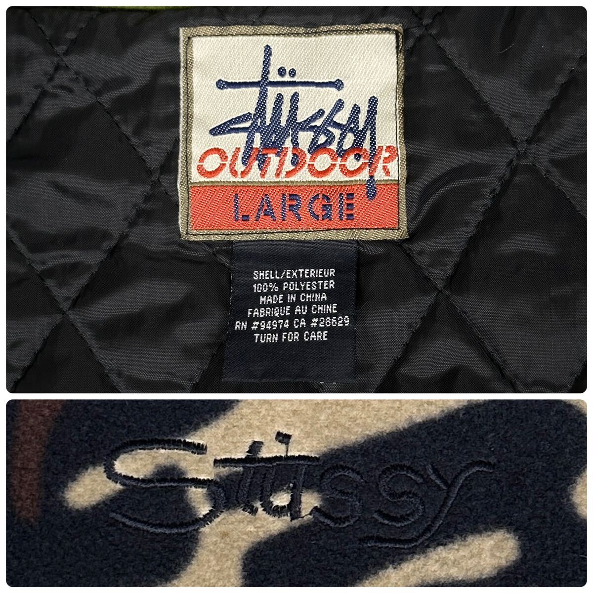 Yahoo!オークション - old stussy 90s ビンテージ カモフラ フリース ...