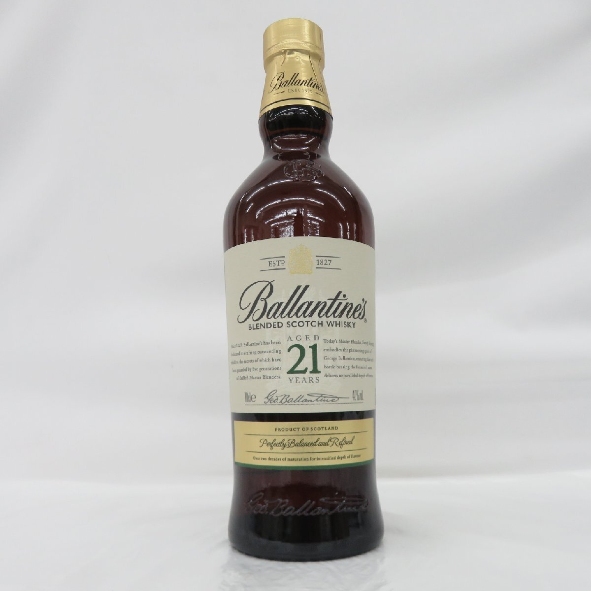 未開栓 Ballantine's バランタイン 21年 ブレンデッド ウイスキー 700ml 40% 11661402 0906(スコッチ)｜売買されたオークション情報、yahooの商品情報を ...