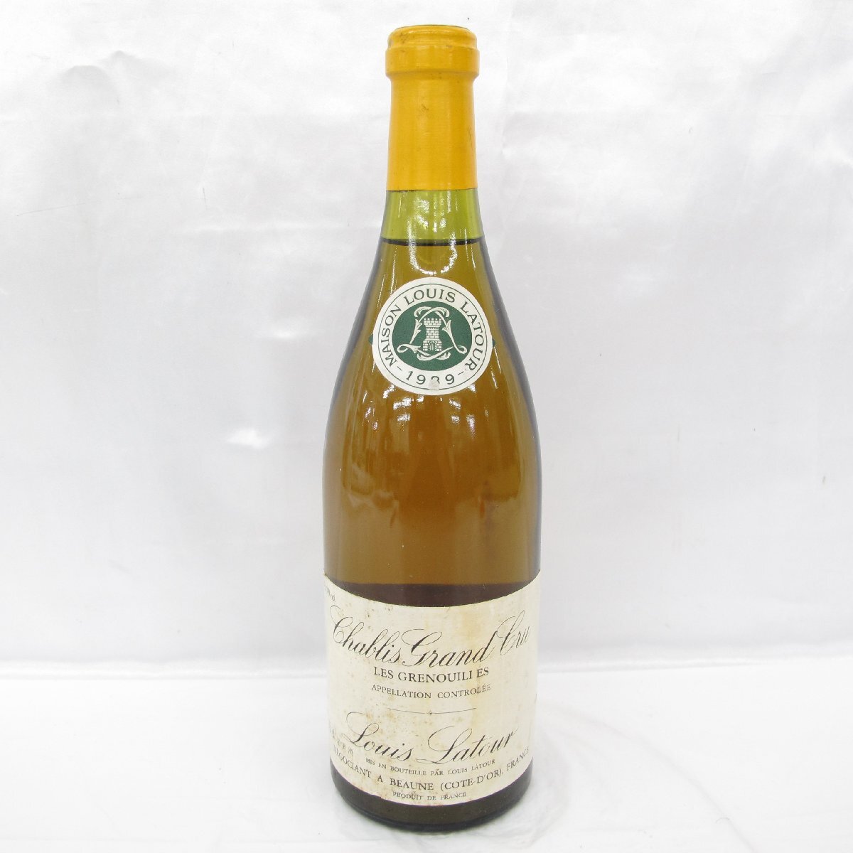 未開栓 Louis Latour ルイ ラトゥール シャブリ グラン クリュ グルヌイユ 1989 白 ワイン 750ml 14%未満 目減り有 11630986 0921(フランス)｜売買さ ...