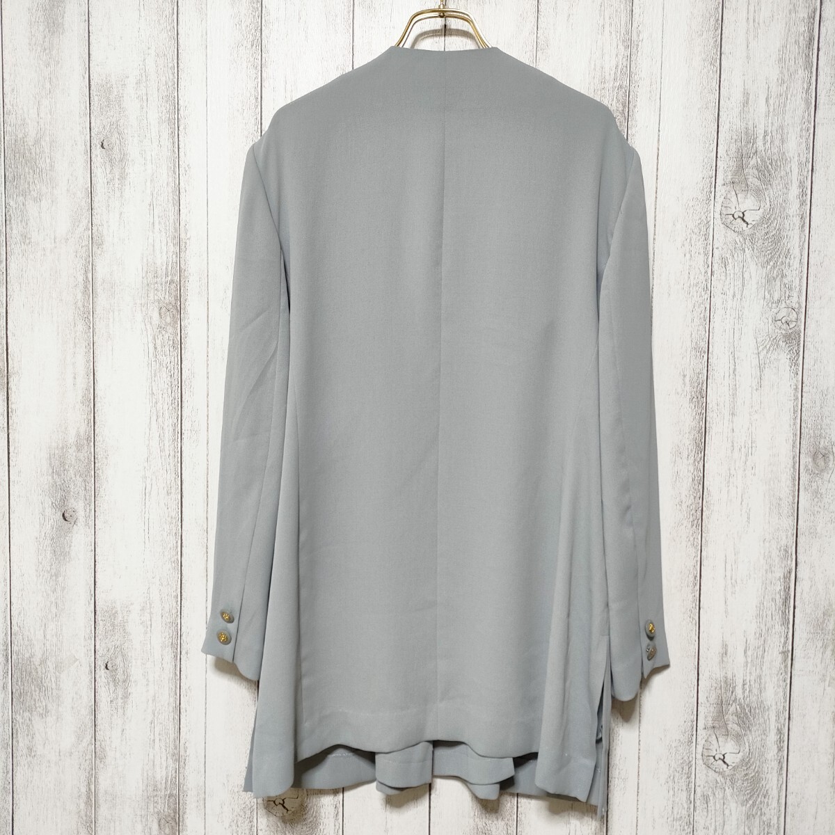 Yahoo!オークション - AGASA (RN-13) ノーカラー ブラウスジャケット