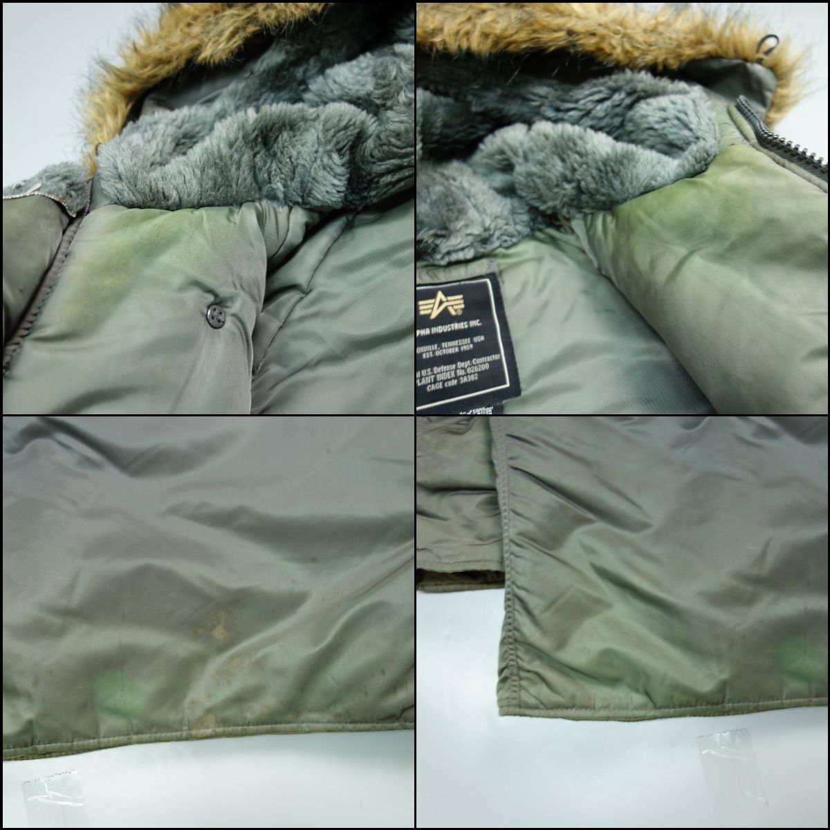 Yahoo!オークション - 90s 00s ALPHA アルファ N-3B フライトジャケッ...