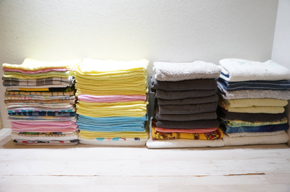 Yahoo!オークション - 【Z502-1A】超大量 中古 タオル 約12.4㎏ バスタ...