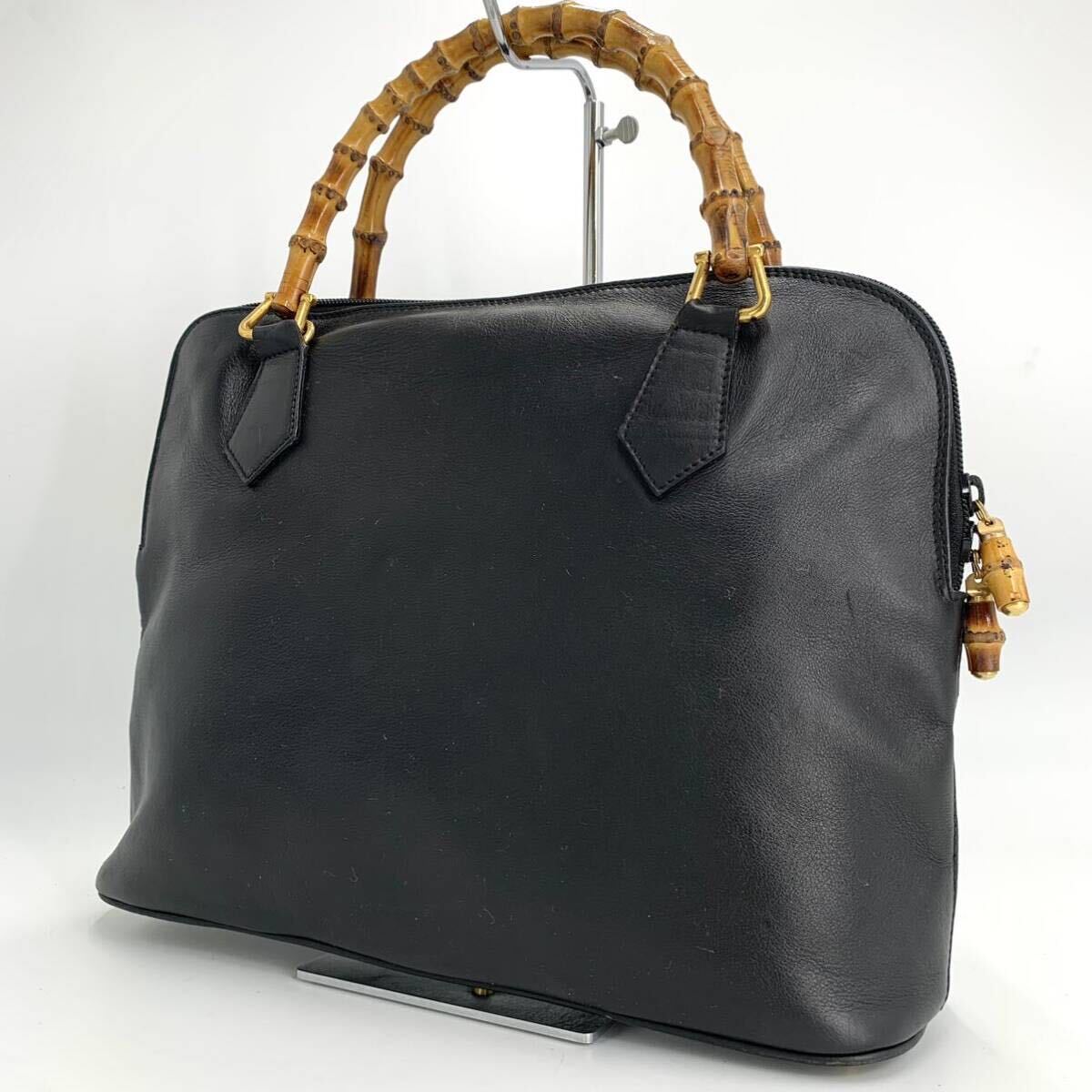Yahoo!オークション - 1円 極美品 GUCCI グッチ ハンドバッグ バンブー...