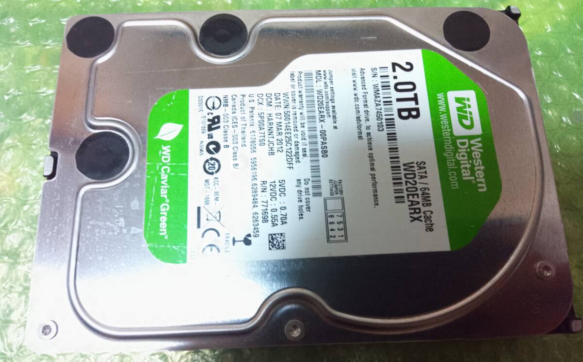 Yahoo!オークション - 3.5インチ HDD 2000GB SATA 2TB