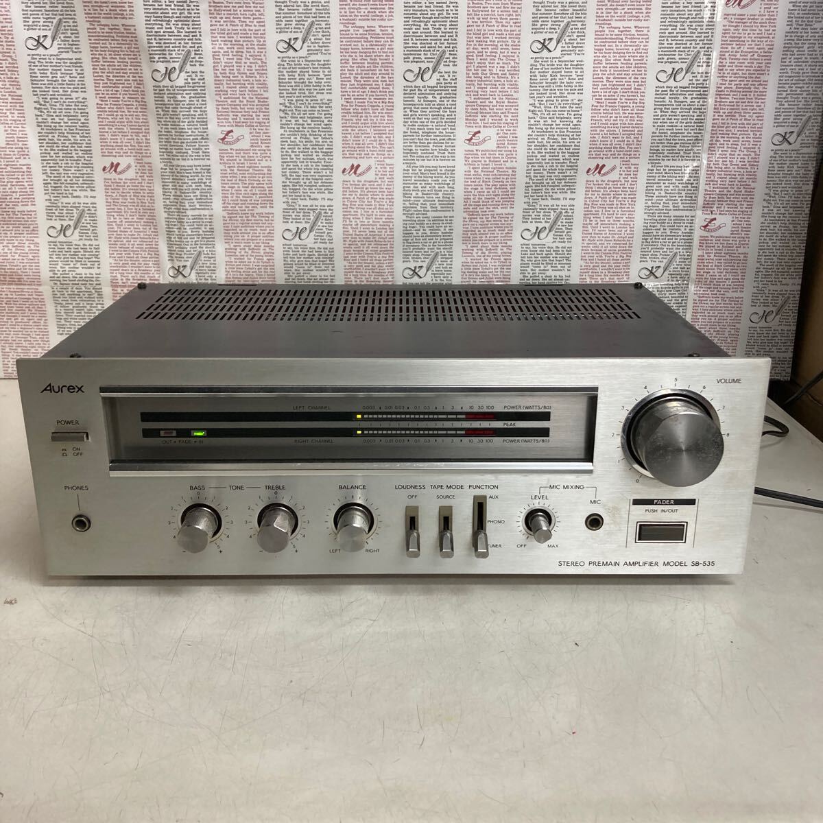 Yahoo!オークション - A002 Aurex SB-535 プリメインアンプ/通電OK 動...