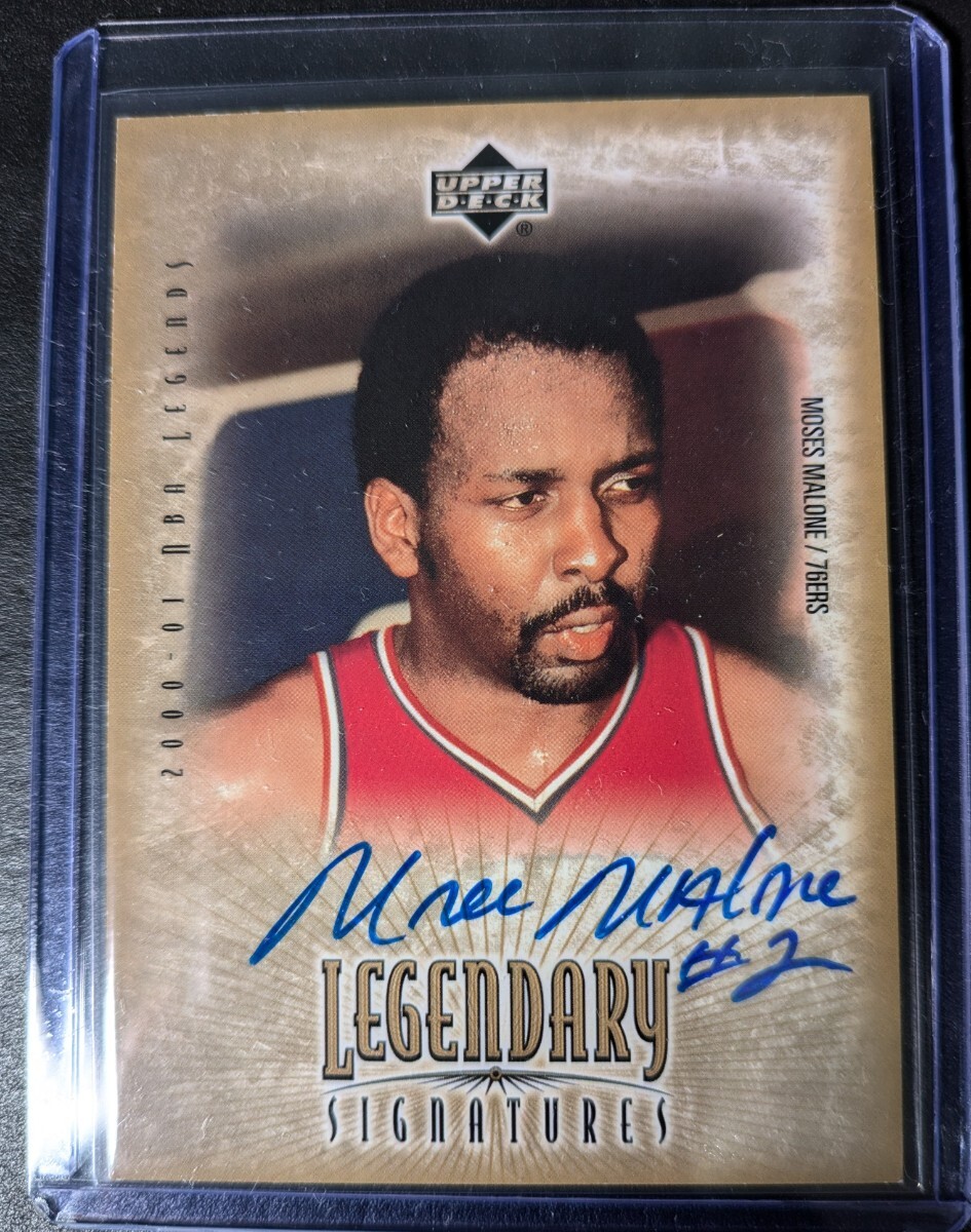 Yahoo!オークション - Moses Malone 2001 UD legends モーゼス・マロー...