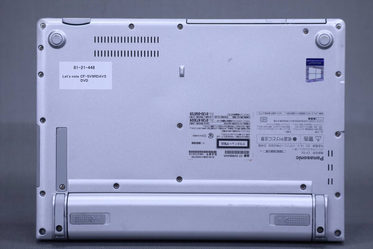 1円 Windows11 2020年発売 バッテリー良好 DVD 超軽量 Panasonic Let's note CF-SV9 i5-10310U 8G 256G 12.1インチ WUXGA ...