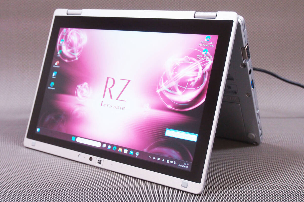 1円 LTE SSD256G Win11 Office 360度回転液晶 薄型軽量コンパクト 2in1 Let's note CF-RZ6RFRVS i5-7Y57 8G 10.1WUXGA ...